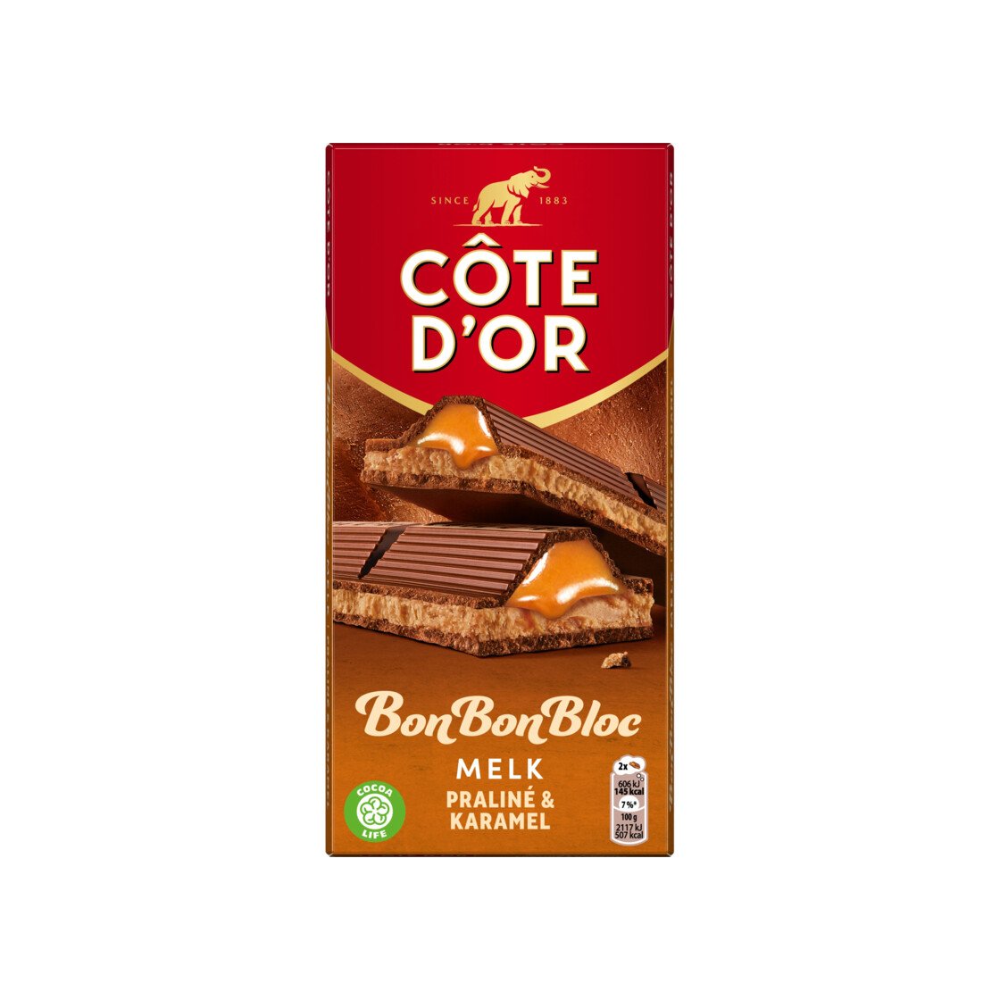 Cote d'Or Bon Bon Bloc Milchschokolade Praliné & Karamel I aus den Nie